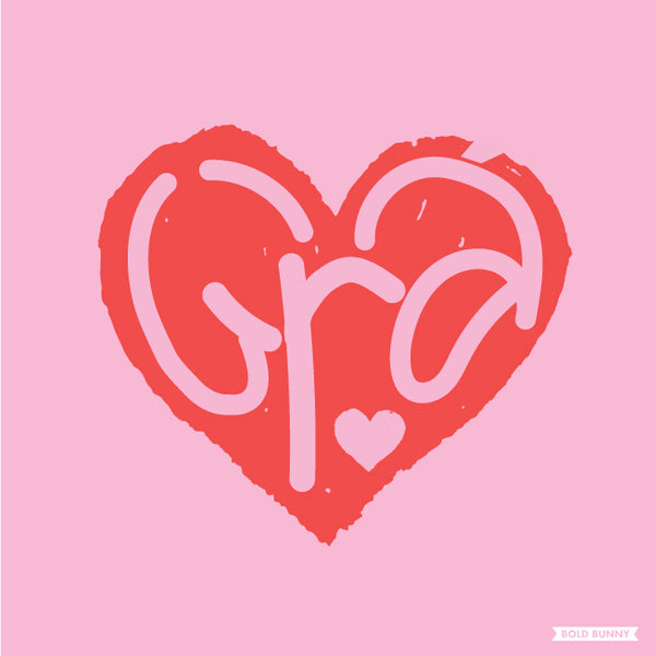 Grá PRINT - BOLD BUNNY